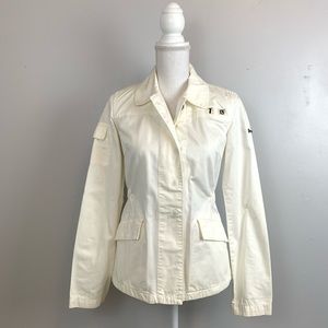 Diesel | Jackets & Coats | Diesel White Cotton Jacket | Poshmark